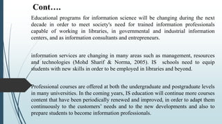 Information Science education in 21st century | PPTX