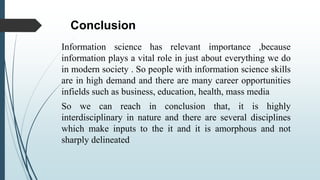 Information Science education in 21st century | PPTX