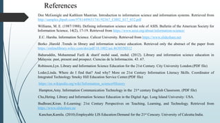 Information Science education in 21st century | PPTX | Internet | Computing