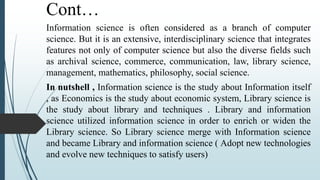 Information Science education in 21st century | PPTX | Internet | Computing