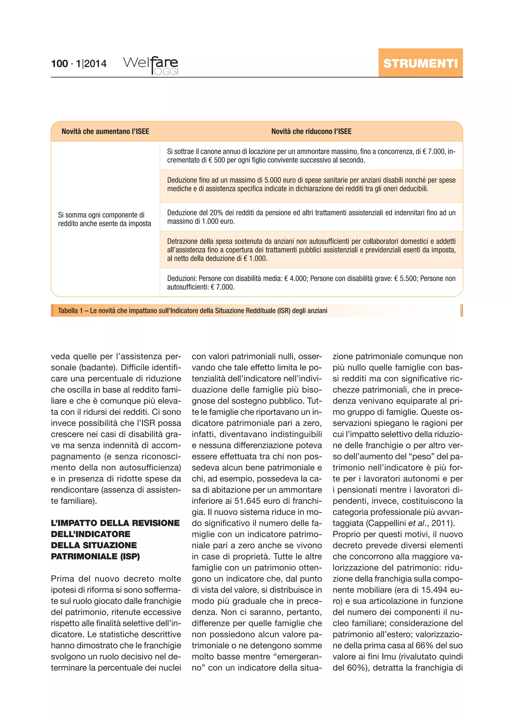 ISEE: COSA CAMBIA PER GLI ANZIANI NON AUTOSUFFICIENTI | PDF
