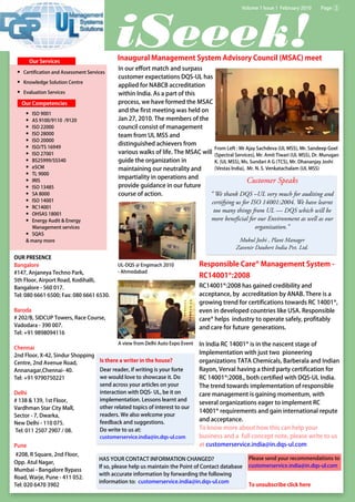 DQS India News Letter - iSeeek 2010- issue- 1 | PDF