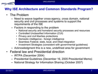 Ise enterprise architecture and common standards program | PPT ...