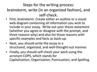 Isee writing class | PPTX