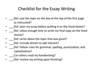 Isee writing class | PPTX