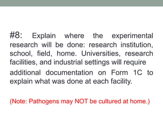 ISEF FORMS - Research for Grade 10 - Powerpoint Presentation | PPTX ...