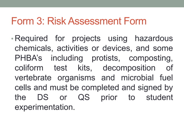 ISEF FORMS - Research for Grade 10 - Powerpoint Presentation | PPTX ...