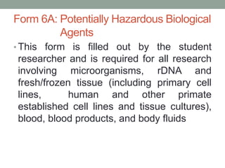 ISEF FORMS - Research for Grade 10 - Powerpoint Presentation | PPTX