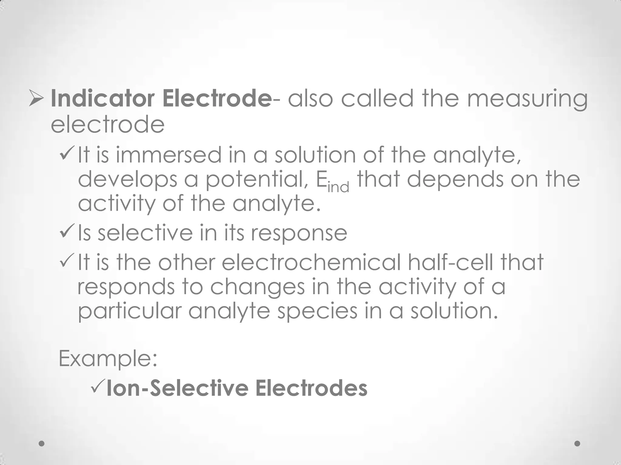 potentiometry & ion selective electode | PPTX