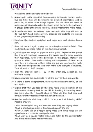 Ise ii independent listening - ca1 (nightmare weekend) | PDF