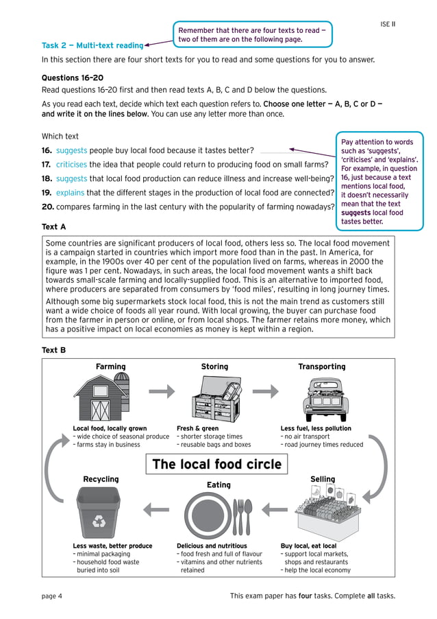 Ise ii sample paper with notes | PDF