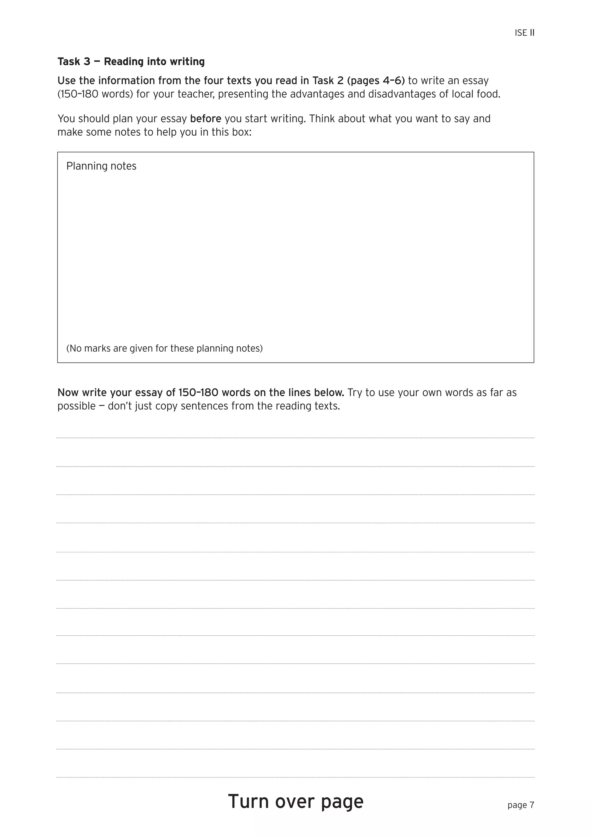 Trinity Integrated Skills in English II Sample Paper 1 (with answers) | PDF