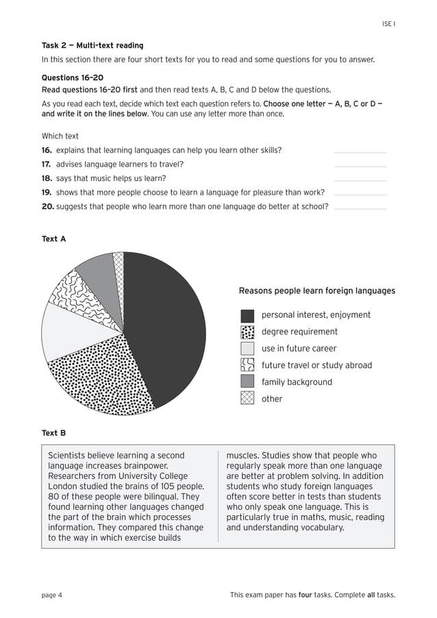 Ise i sample paper 1 (with answers) | PDF