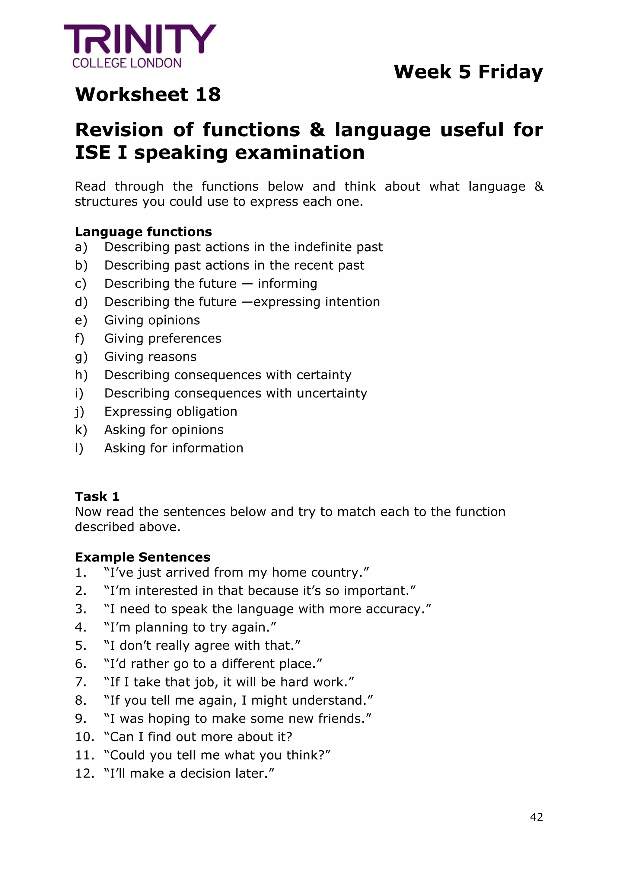 Ise i worksheets | PDF