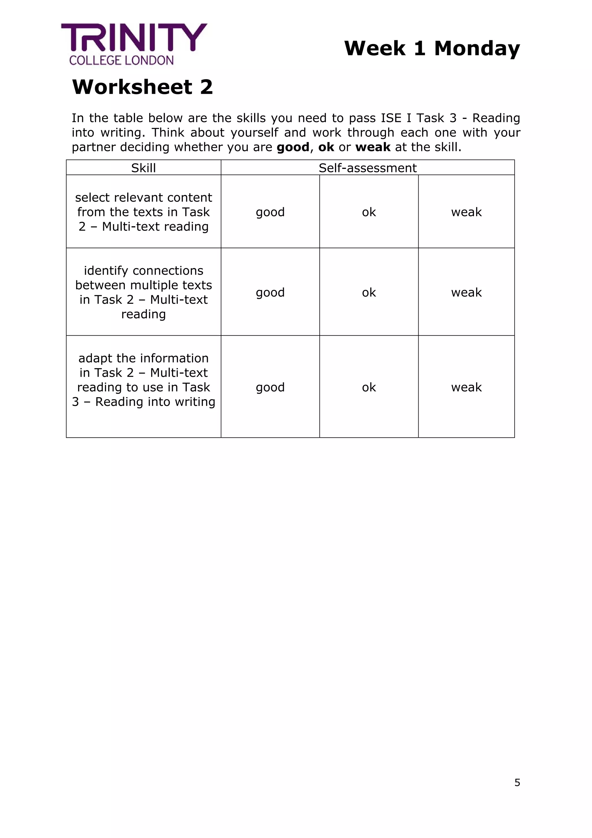 Ise i worksheets | PDF