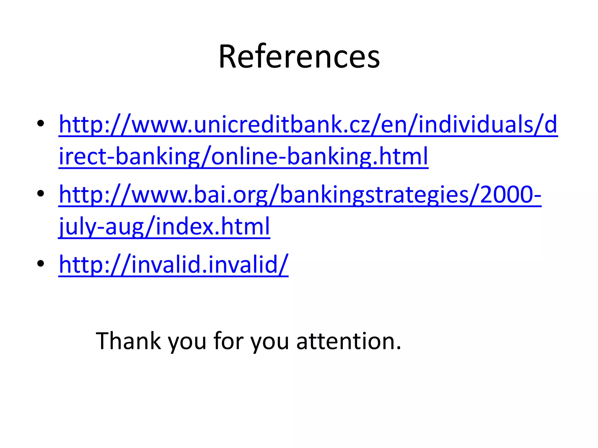 Electronic banking presentation | PPTX
