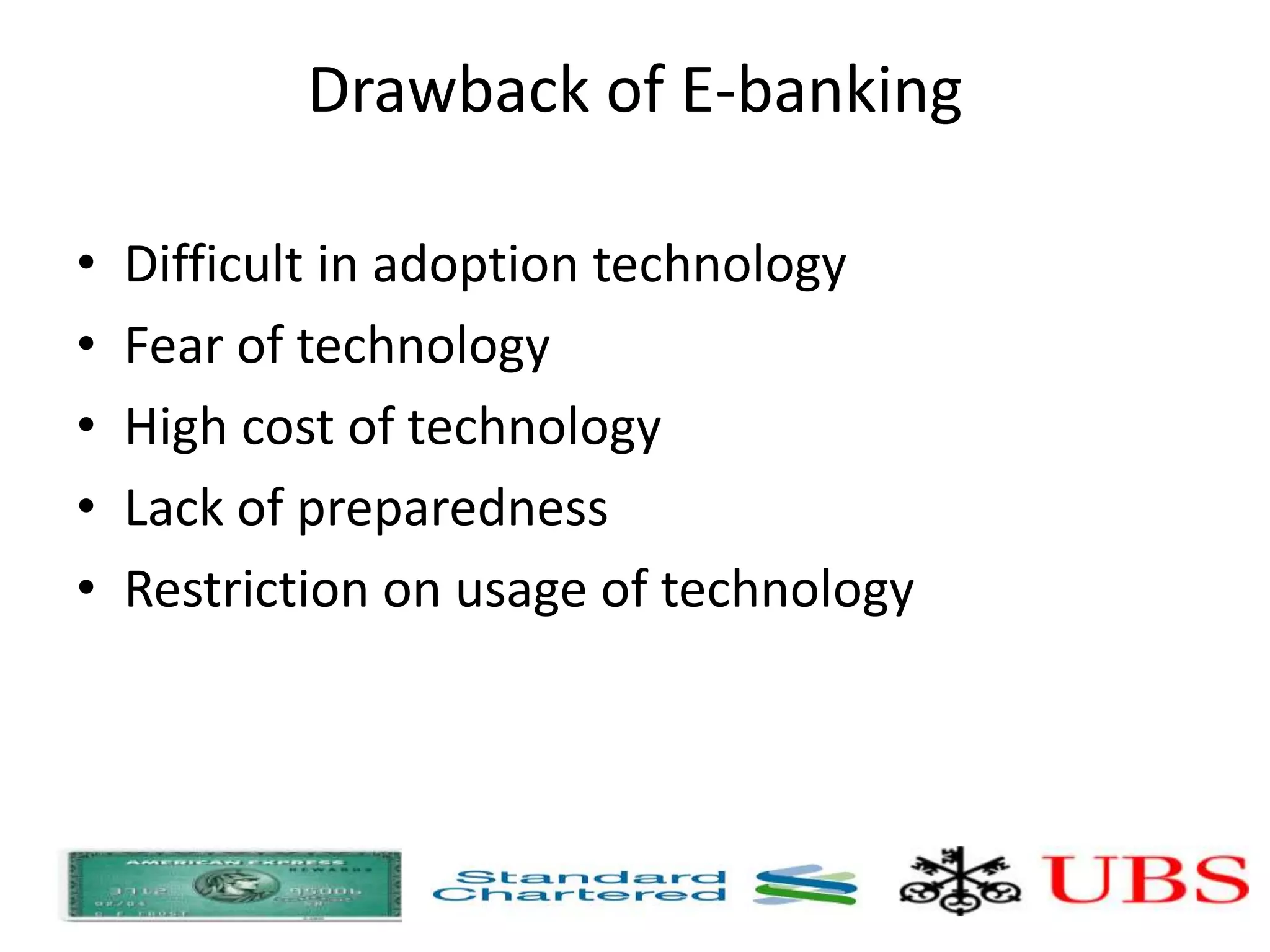 Electronic banking presentation | PPTX