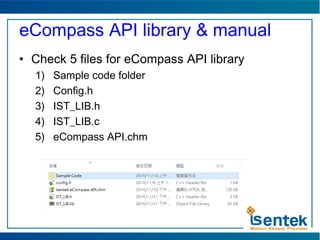 [Isentek] eCompass API Quick Start | PDF