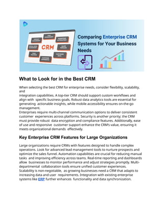 How Enterprise CRM Revolutionizes Business Strategies | PPTX | Business Utilities | Business