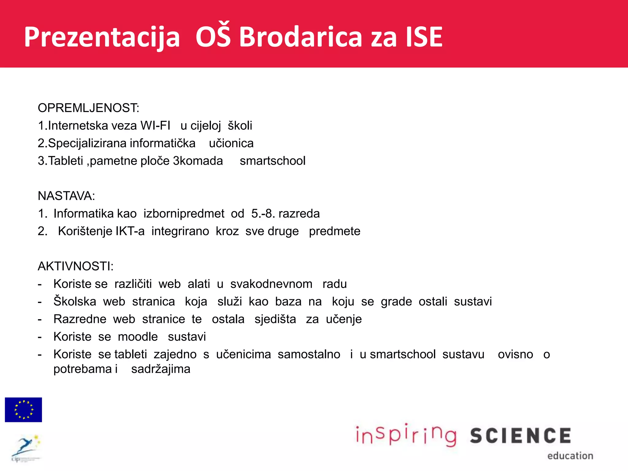 ISE - OŠ Brodarica | PPTX