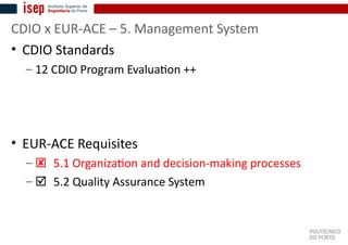 The Importance of Practising CDIO for Achieving EUR-ACE Certification ...