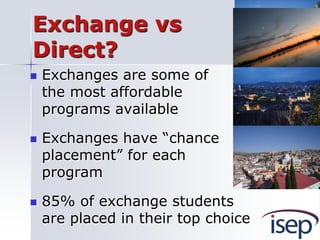 ISEP Exchange and Direct Programs | PPT