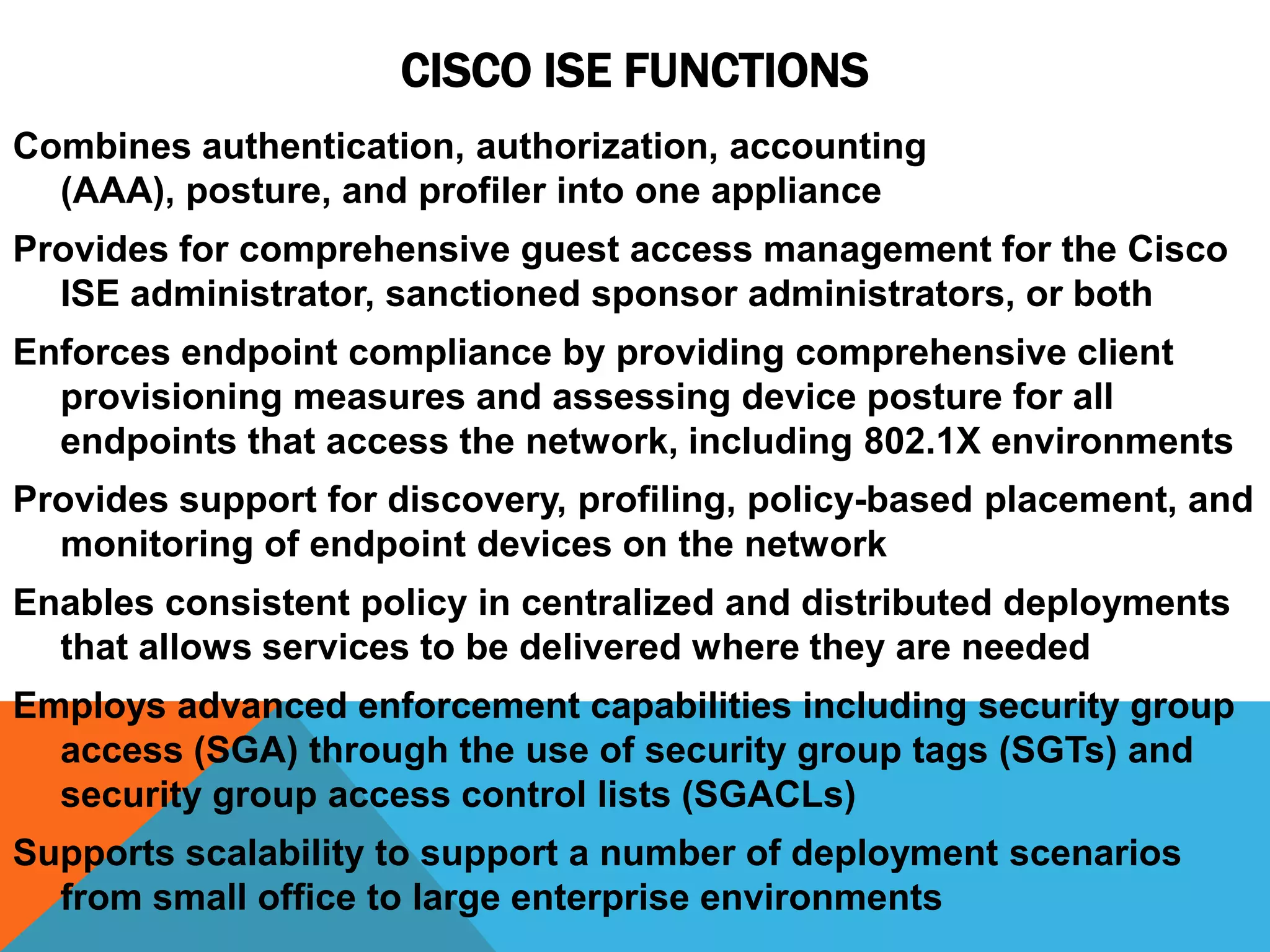 Cisco Identity Services Engine (ISE) | PPTX