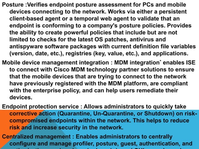 Cisco Identity Services Engine Ise Pptx Operating Systems Computer Software And Applications
