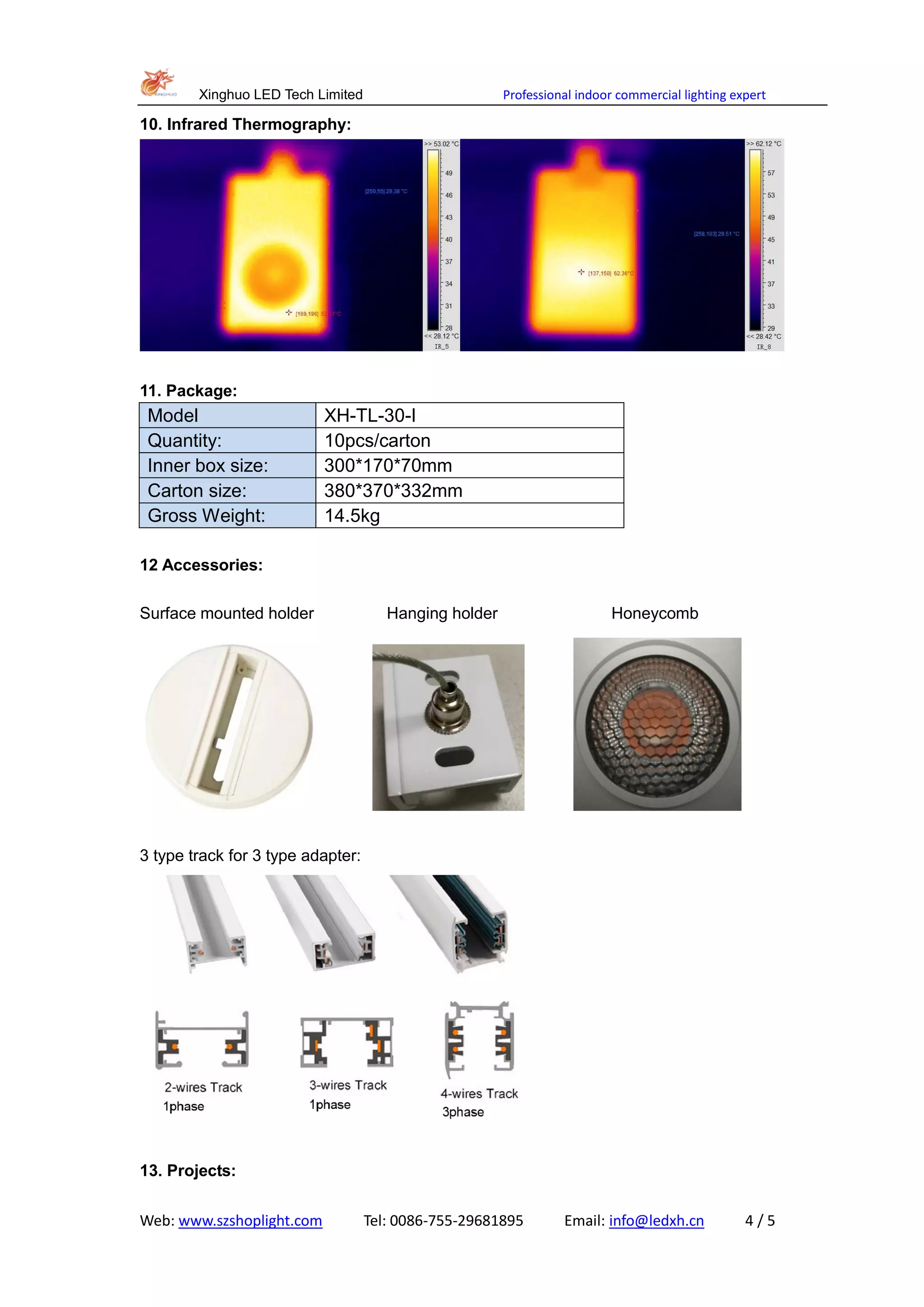 I series ultra thin square led track light | PDF