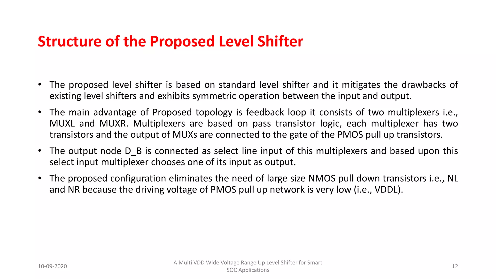 A Multi VDD Wide Voltage Range Up Level Shifter For Smart SoC ...