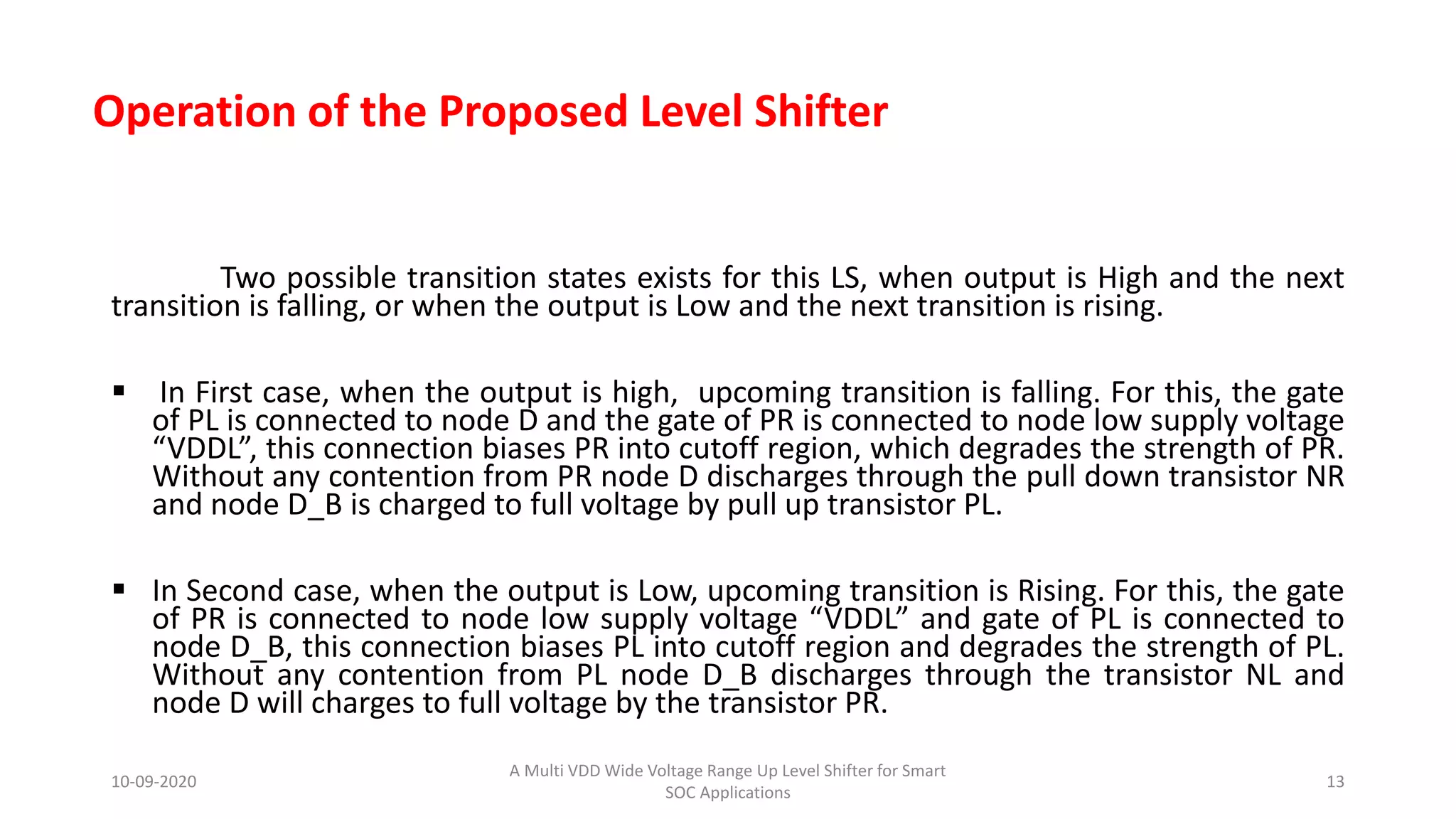 A Multi VDD Wide Voltage Range Up Level Shifter For Smart SoC ...