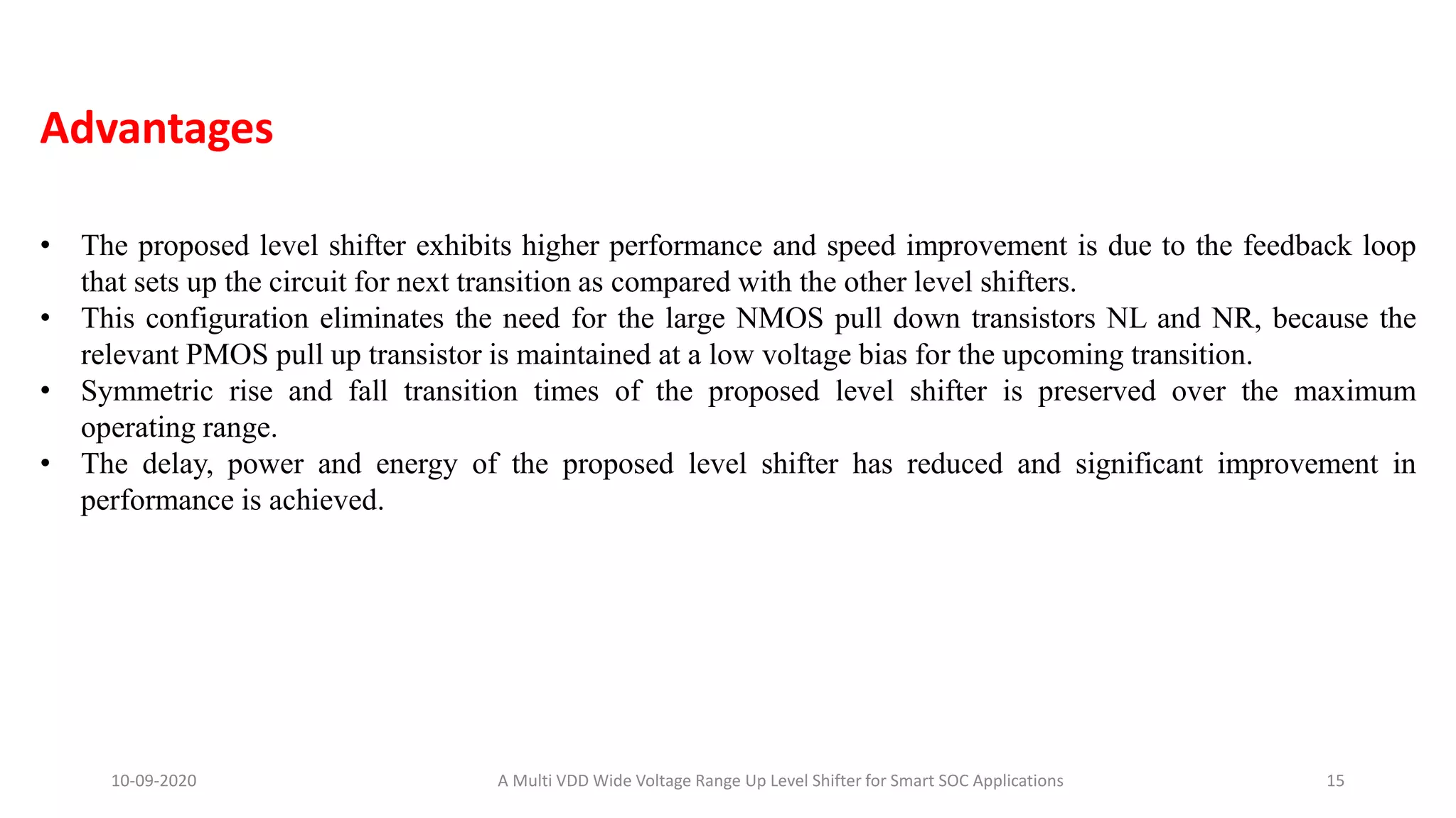 A Multi VDD Wide Voltage Range Up Level Shifter For Smart SoC ...