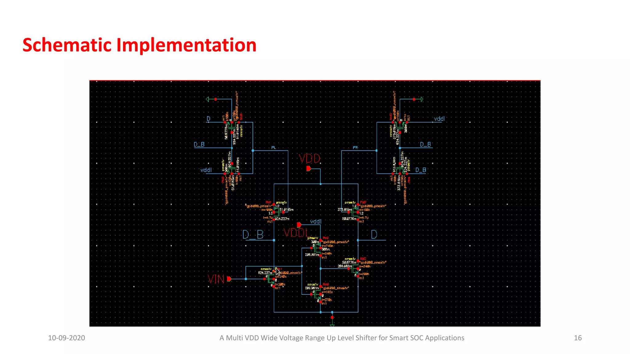 A Multi VDD Wide Voltage Range Up Level Shifter For Smart SoC Applications | PPTX