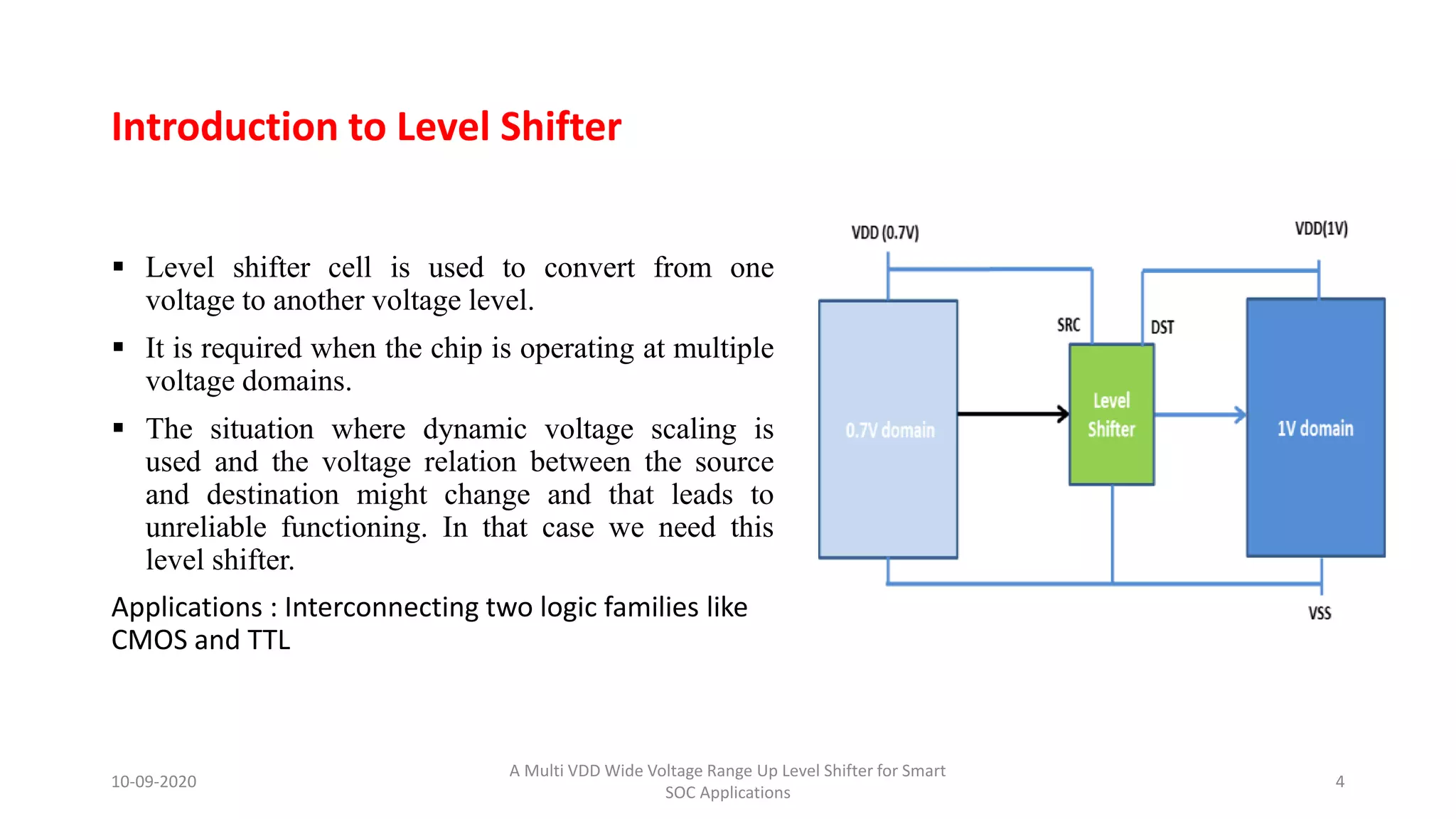 A Multi VDD Wide Voltage Range Up Level Shifter For Smart SoC ...