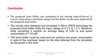 A Multi VDD Wide Voltage Range Up Level Shifter For Smart SoC ...