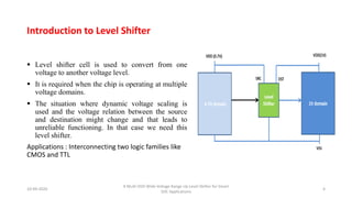 A Multi VDD Wide Voltage Range Up Level Shifter For Smart SoC ...