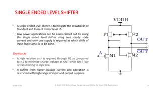 A Multi VDD Wide Voltage Range Up Level Shifter For Smart SoC ...