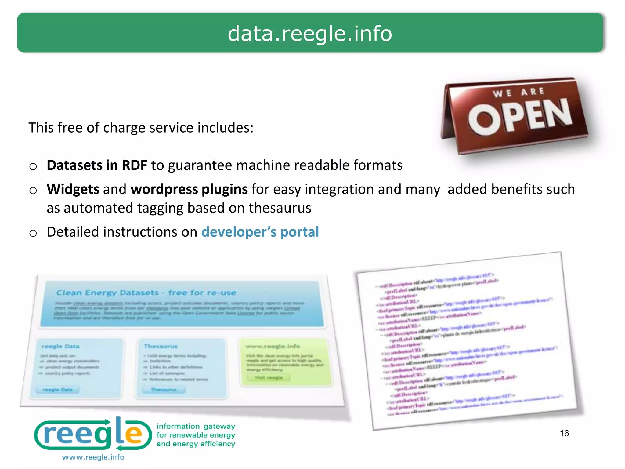 reegle - a new key portal for open energy data | PPTX