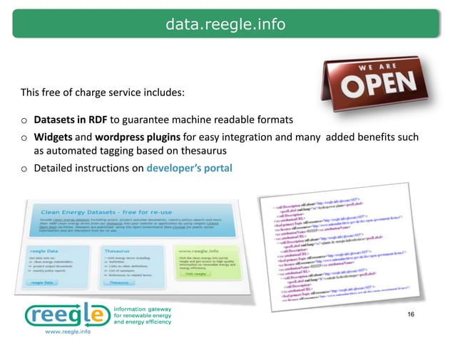 reegle - a new key portal for open energy data | PPT