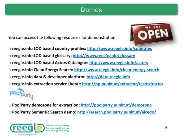 reegle - a new key portal for open energy data | PPT