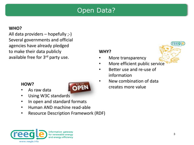reegle - a new key portal for open energy data | PPT