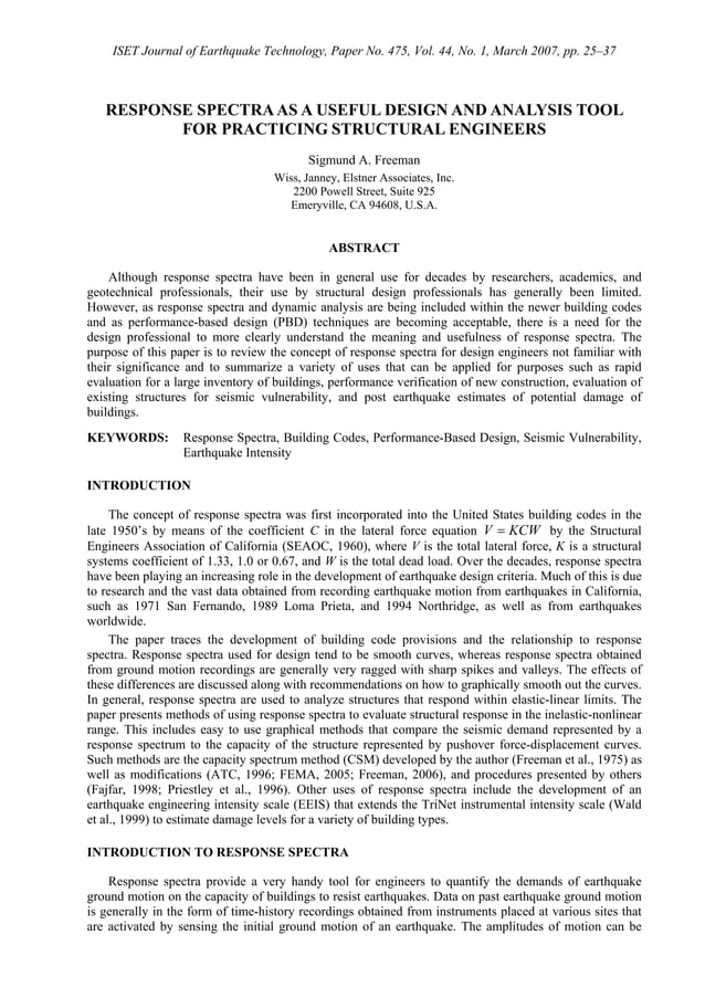 response spectra | PDF