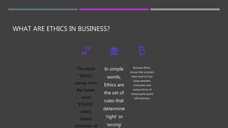 Is ethical business possible in future | PPT