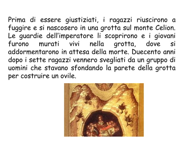 I sette dormienti di efeso | PPT