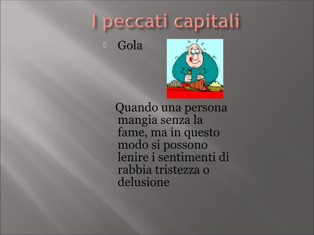 I sette peccati capitali | PPT