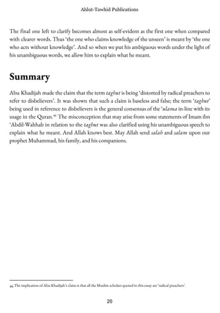 Is Every Taghut a Kafir? | PDF | Islam | Religion & Spirituality