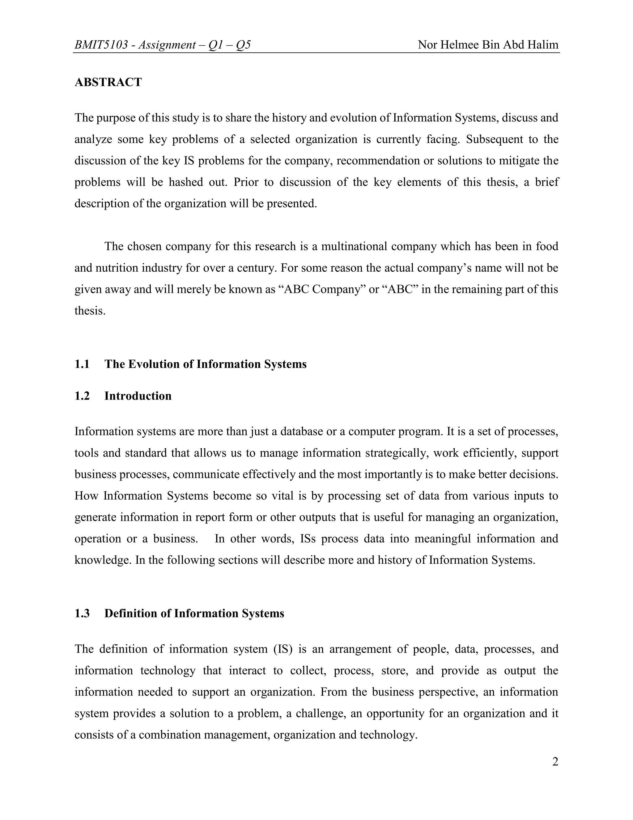 Information Systems Evolution (IS) | PDF