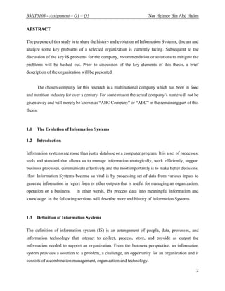 Information Systems Evolution (IS) | PDF