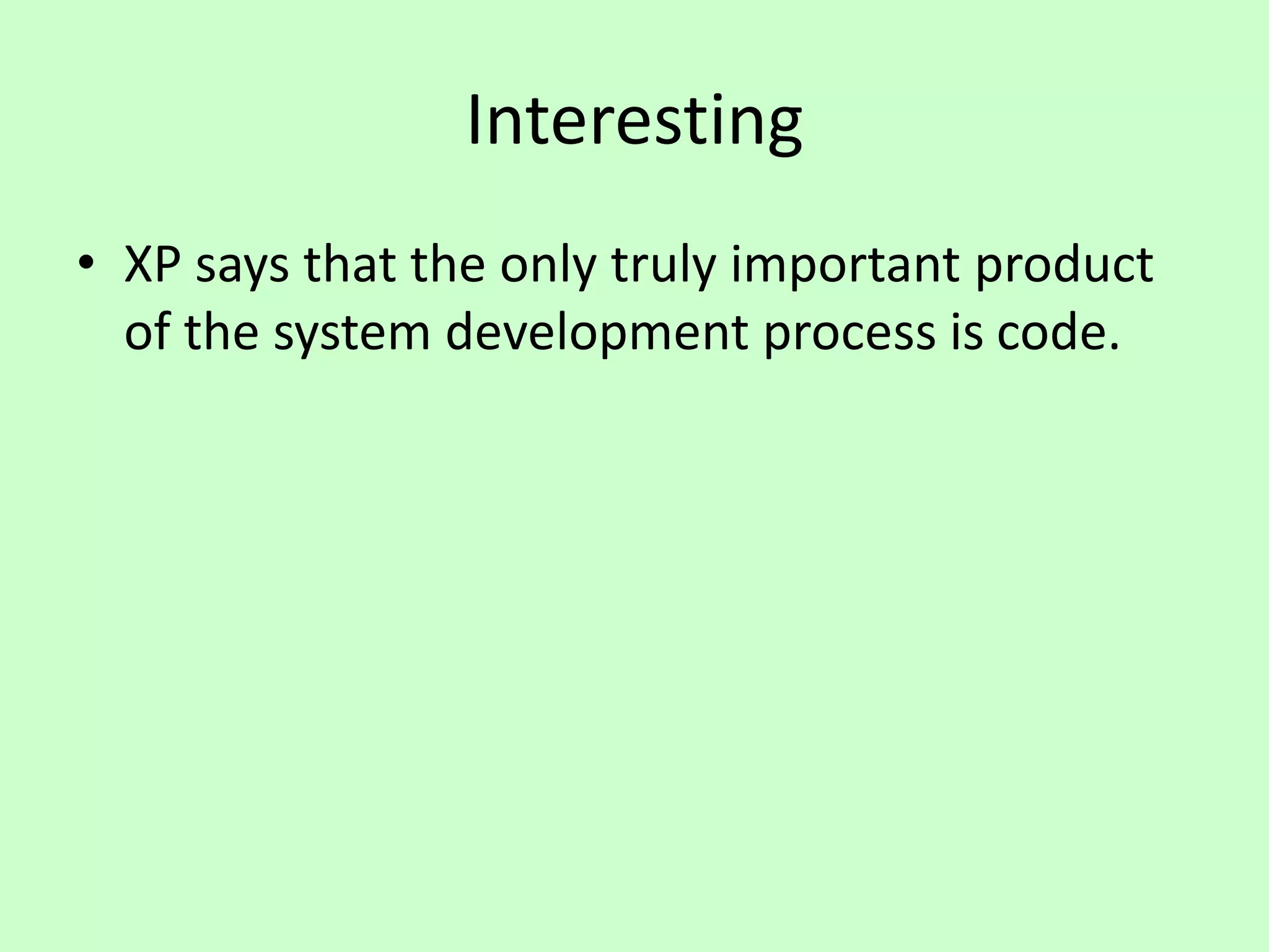 The Extreme Programming (XP) Model | PPTX | Web Development | Internet