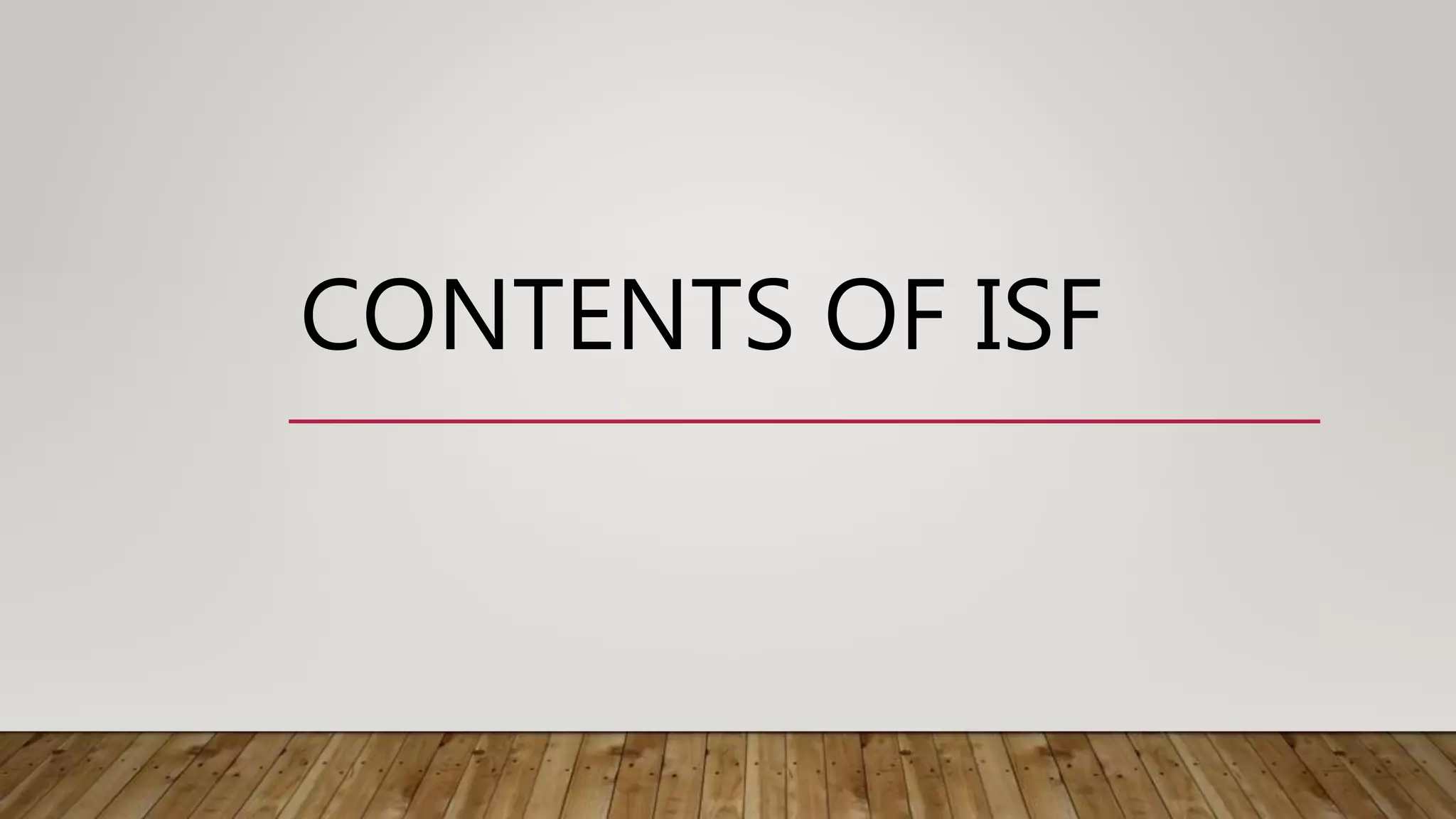 Investigator Site File (ISF) / Trial Master file in trial (TMF) | PPTX